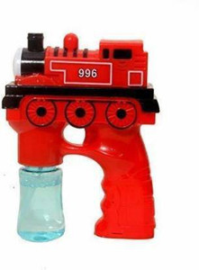 DhyeyCollection Thomas Train shape Bubble Gun with Light & Music (Red ...