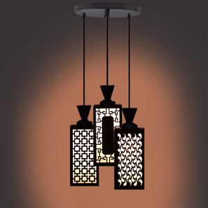 arjun enterprises 3 Light Creative Wooden Pendant Lamp for Room,Foyer ...
