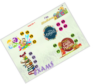 Tambola Tickets Month March Theme (27 Cards , Printed on Hardsheet ...