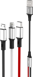 GM USB Type C Cable 1 m 3266 Cuba 3-In-1 Fast Charging Cable with Micro ...