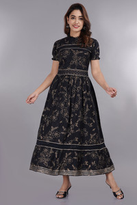 RV EXPO Women Fit and Flare White Dress - Buy RV EXPO Women Fit and ...