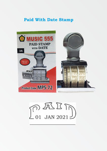 Music 555 Paid With Date Rubber Stamp Price in India - Buy Music 555 ...