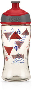 NUBY Pop-up super slurp (sippy Cups) for your Kids (Grey Triangles ...
