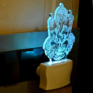 AFAST Acrylic 3D Illusion Shree Ganesha LED Night Lamp Night Lamp Price ...