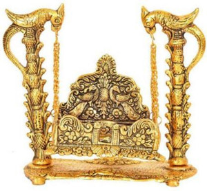 RivuTrendz Metal Krishna Jhula, Laddu Gopal Jhula, For Home And Office ...