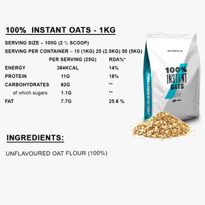 Myprotein Instant Oats Plant-Based Protein Price in India - Buy ...