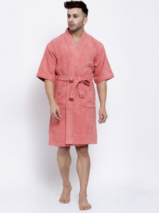 TRIDENT Peach XL Bath Robe - Buy TRIDENT Peach XL Bath Robe Online at ...