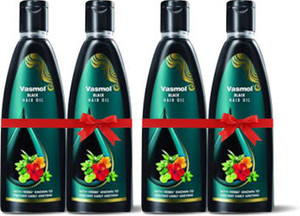 VASMOL BLACK OIL 400ML (100ml*4) Hair Oil - Price in India, Buy VASMOL ...