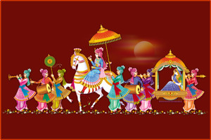 Indian Wedding Barat poster brown background || Barat poster || Doli ...