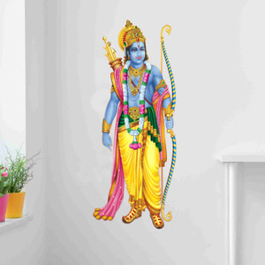 indra graphics 58 cm Lord Ram Self Adhesive Sticker Price in India ...