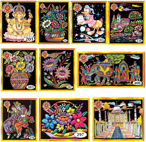 JINKRYMEN Emboss Painting Kit (Set of 10 Pieces) - Emboss Painting Kit ...