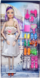 dtc Beautiful Foldable doll Set for kids (White) - Beautiful Foldable ...