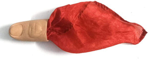 MAGIC Small Size Plastic Thumb Tip with Red Silk Amazing Trick Magic ...