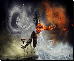 SKY DOT fantasy art artwork four elements Non Slip Base Mousepad - SKY ...