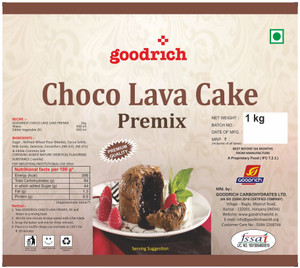 Goodrich Carbohydrates 1- Goodrich Egg Free Choco Lava Cake Premix 1kg ...