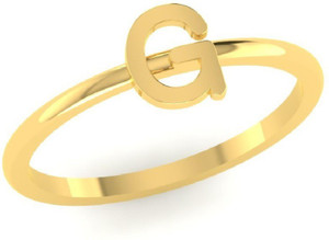 KUNDI GEMS Stylish Name Alphabet Letter Ring Gold Ring ( Couple , Girl ...