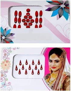 LADDU GOPAL Daily Wear Indian Women Bindi Face Sticker Combo Pack of 2 ...