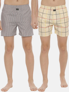 Pivot Checkered Men Boxer - Buy Pivot Checkered Men Boxer Online at ...
