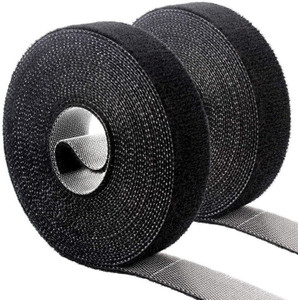DIY Crafts Hook Loop Cable Tie Fasten One Wrap Cord Tape Double Side ...
