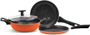 TREO TREO BY MILTON GRANITO MY KITCHEN SET OF 3PIC Non-Stick Coated ...