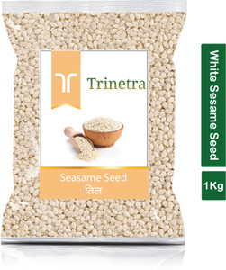 Trinetra Best Quality Safed Til (White Sesame Seeds)-1Kg (Pack Of 1 ...