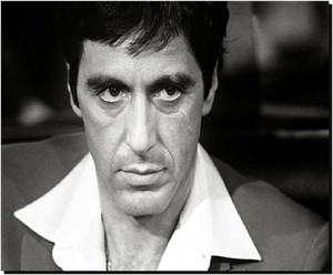 SKY DOT al pacino actor celebrity face bw scarface movie scene Non Slip ...