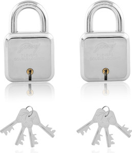 Godrej Locks Godrej Square Padlock 7 Levers with 4 Keys - Pack of 2 ...