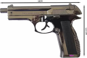 FITUP 608 Gun Lighter Pistol Full Heavy Metal Gun Shape with Barrel ...