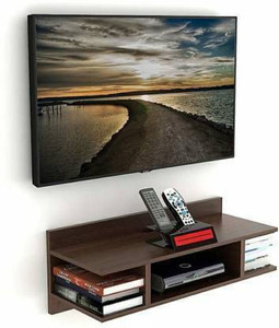 AMS WOODEN HUB Wall TV set up box & wifi stand T.V entertainment unit ...