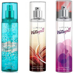 LAYER'R WOTTAGIRL SECRET CRUSH FRAGRANT BODY SPLASH + WOTTAGIRL VANILLA ...