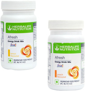 HERBALIFE Afresh Energy Drink Mix - Lemon Flavor & Peach Flavor For ...