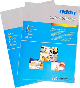 Oddy A4 Paper Label Stickers for Laser & Inkjet Printers | 30 Labels ...