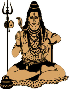 Masstone 40 cm Lord Shiva Religious God Wall Sticker Self Adhesive ...