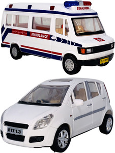 Gift Box Set Of 2 Small Size Made Of Plastic Indian Replica Ambulance ...