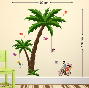 Wallzone Palm Tree Medium Vinyl Wallstickers ( 100cm x 120 cm) Price in ...
