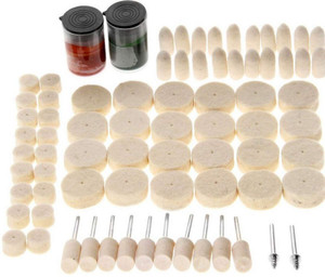 DIY Crafts Accessories Abrasive Soft Felt Buffing Burr Polishing Pad ...