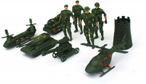 Trendz Toys Realistic Mini Military set with soldiers and Multiple Air ...