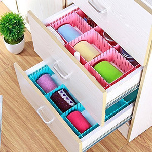 SeaRegal Plastic Adjustable Stretchable Interlocking Drawer Divider ...