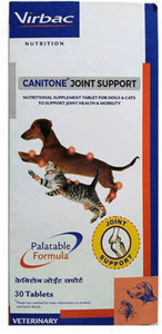 Virbac Canitone Joint Support Tablets for Dogs and Cats 30 Tabs Pet ...