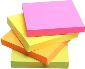 Flipkart.com | officekart NEON Colour Sticky Notes (Pack of 4, 320 ...