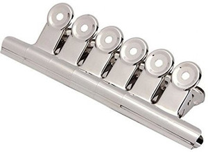 Flipkart.com | Gold Leaf Silver Tone Round Handle Paper Clips Office ...