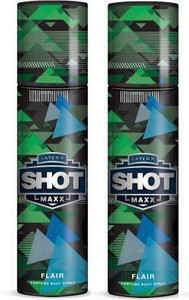 LAYER'R Shot Maxx Perfume Body Spray FLAIR SET OF 2 (125ml Each) Body ...
