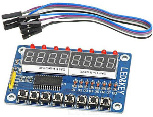 Flyrobo TM1638 8-Bit Button Digital LED Display Module Electronic ...