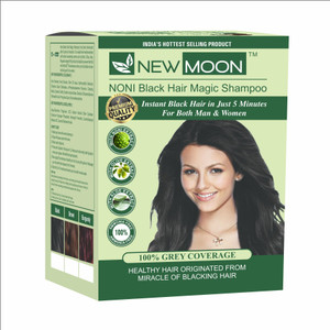 New Moon (Pack of 40 pcs 15 ml) Noni hair color noni , Black - Price in ...