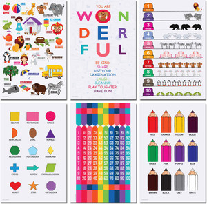You are WON DER FUL, Square, Rectangle, Kids Educational Posters for ...