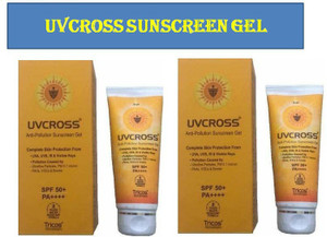 UVCROSS Sunscreen - SPF 50 PA++++ ANTI-POLLUTION SUNSCREEN GEL PACK 2 ...