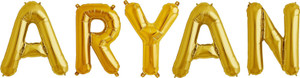 Flipkart.com | RAJ Solid "ARYAN" Name Decoration Letter Foil Balloon ...