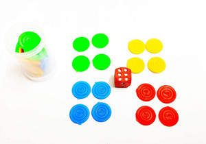 HK Sport & Toys Ludo DICE & Tokens (Set of 3) Board Game Accessories ...