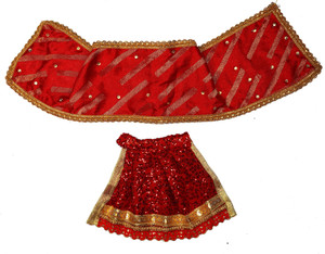 SUSHILA KRISHNA CREATIONS Navratri Maa Lehenga Chunri for Goddess Idol ...