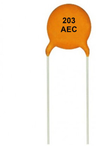 e4u 20nF 50V Radial Ceramic Disc Capacitor - 100 No's Electronic ...